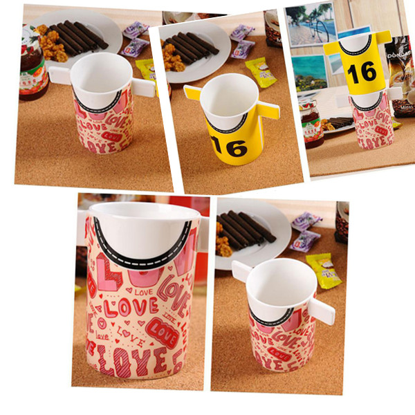 Couple Cups Set With T-shirt Print 02 on Luulla