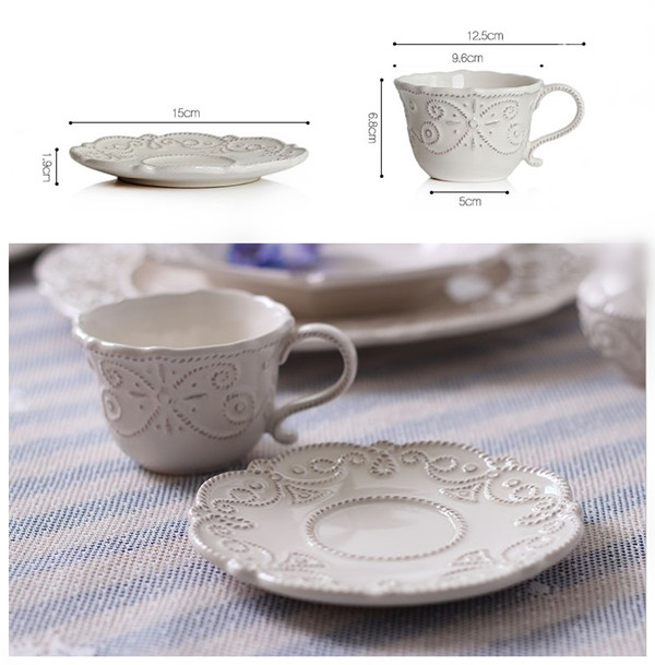 Classic Embossment Tea Cup on Luulla