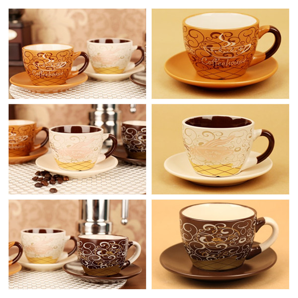 Lovly Coffee Cups With Plate Set For Family on Luulla