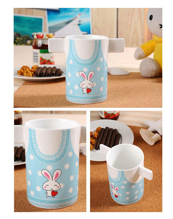 Couple Cups Set With T-shirt Print on Luulla